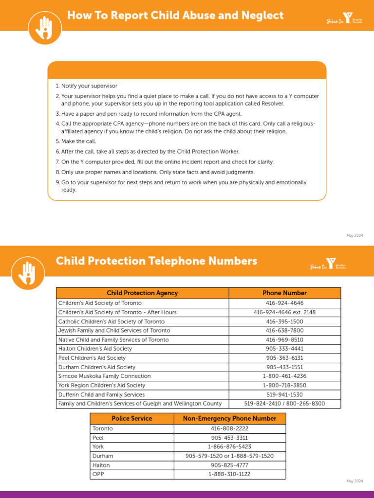 Quick Reference Cards For Steps To Reporting Abuse | PDF | Childhood ...