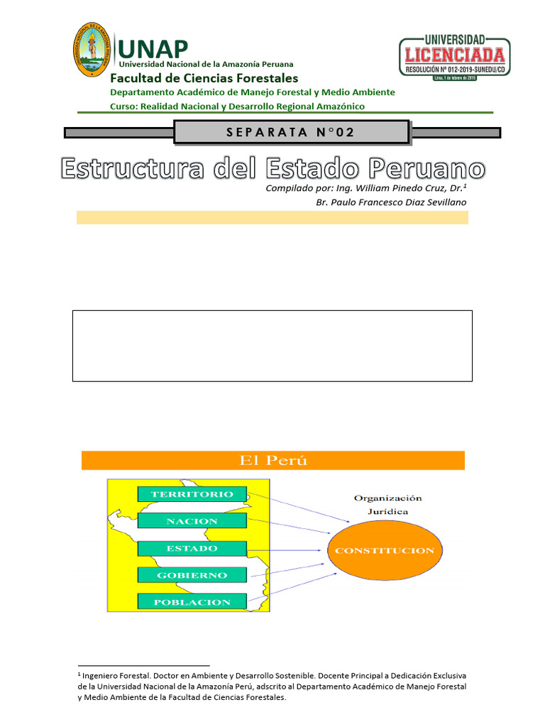 3 Separata N°02-Estructura Del Estado | PDF | Ministerio (Departamento de Gobierno) | Perú