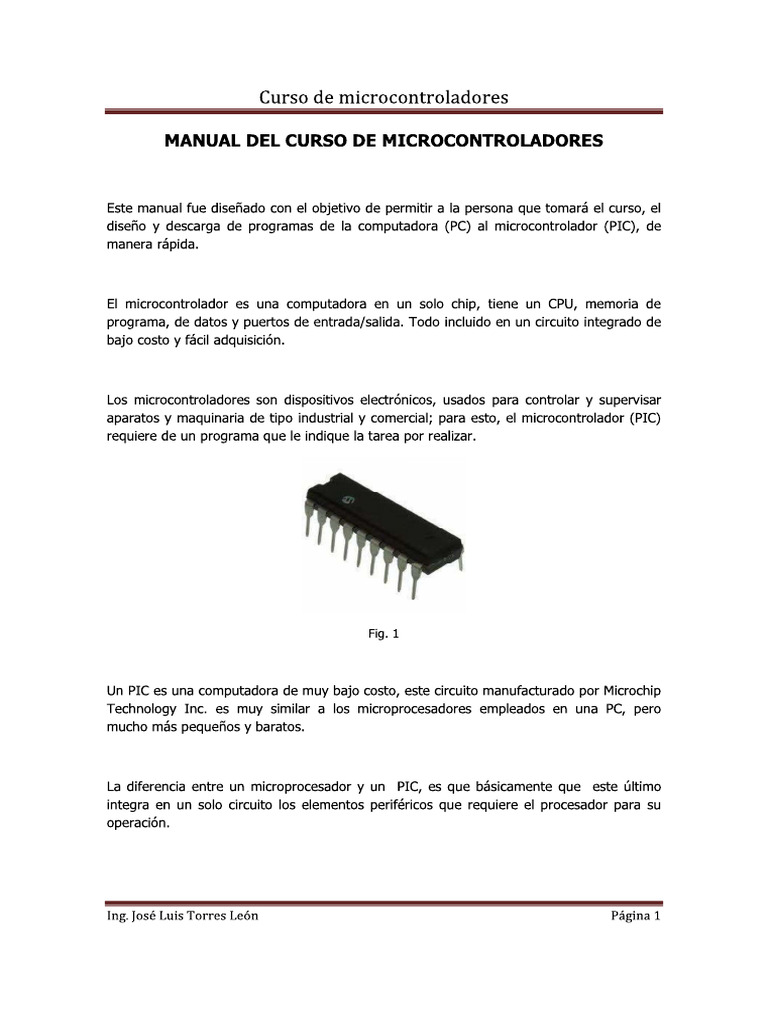 Curso de Microcontroladores MANUAL DEL C | PDF