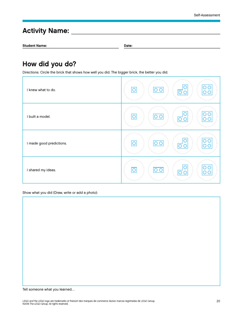 Pinwheel Student Self Assessment | PDF