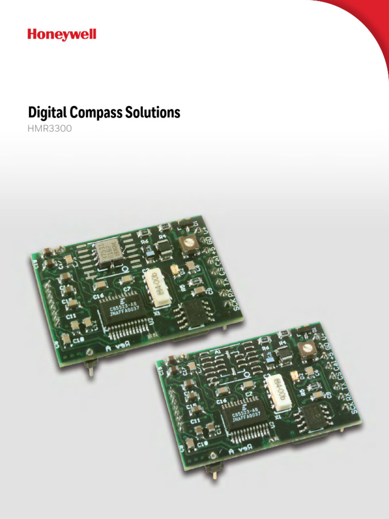 N61 2047 000 000 Digital Compass Solutions HMR3300 Ds | PDF | Compass | Computer Engineering