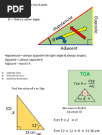 Year 9 Pythagoras and Trigonometry Test 2021 | PDF | Triangle ...