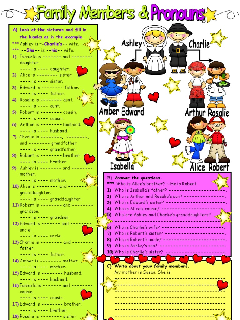 Family Relationship Questions and Exercises | PDF