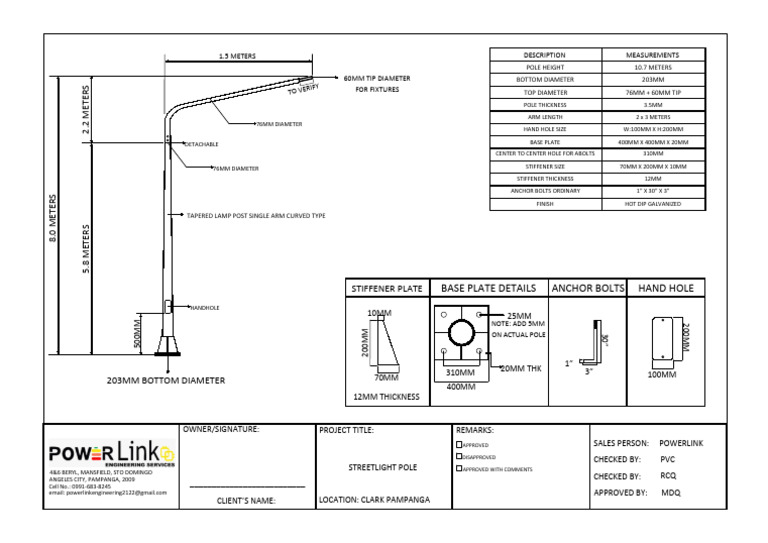 Pole Specifications | PDF