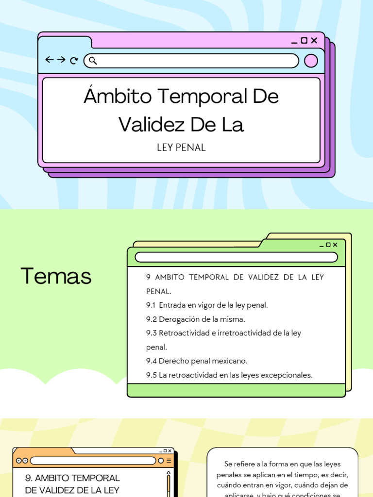 Ámbito Temporal de la Ley Penal | PDF | Derecho penal | Debido al proceso