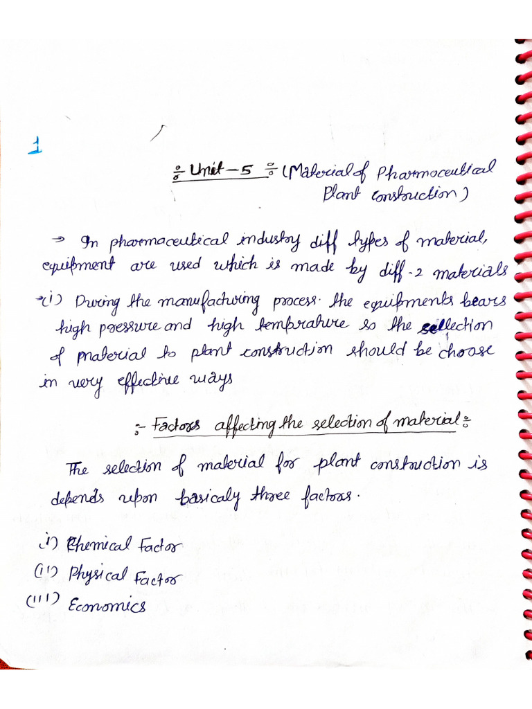 Unit 5 Pharmaceutical Engineering | PDF