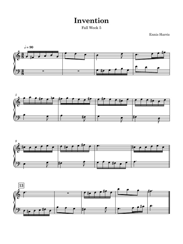 Invention Fall Week 5 - Full Score | PDF