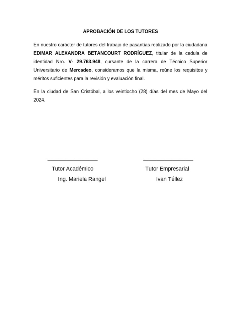 Semanas de Pasantías Edimar | PDF | Marketing