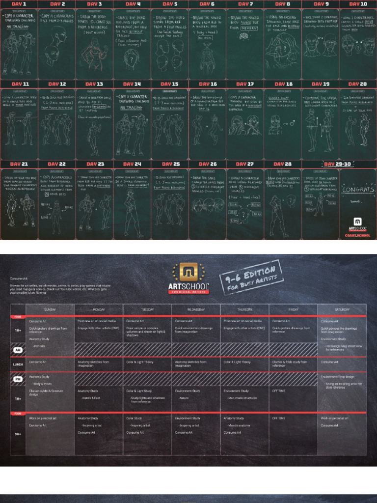 Art Class Schedule by Marc Brunet | PDF