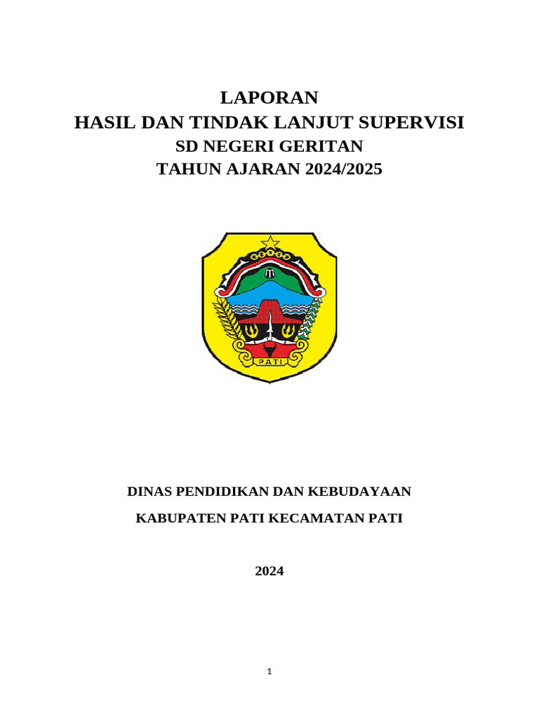 Laporan Hasil Dan Tindak Lanjut Supervisi 2024-2025 | PDF | Bisnis