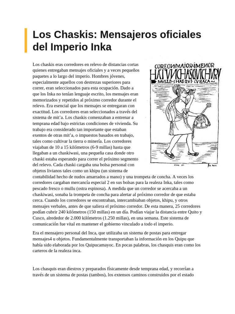 Los Chaskis | PDF | Andes