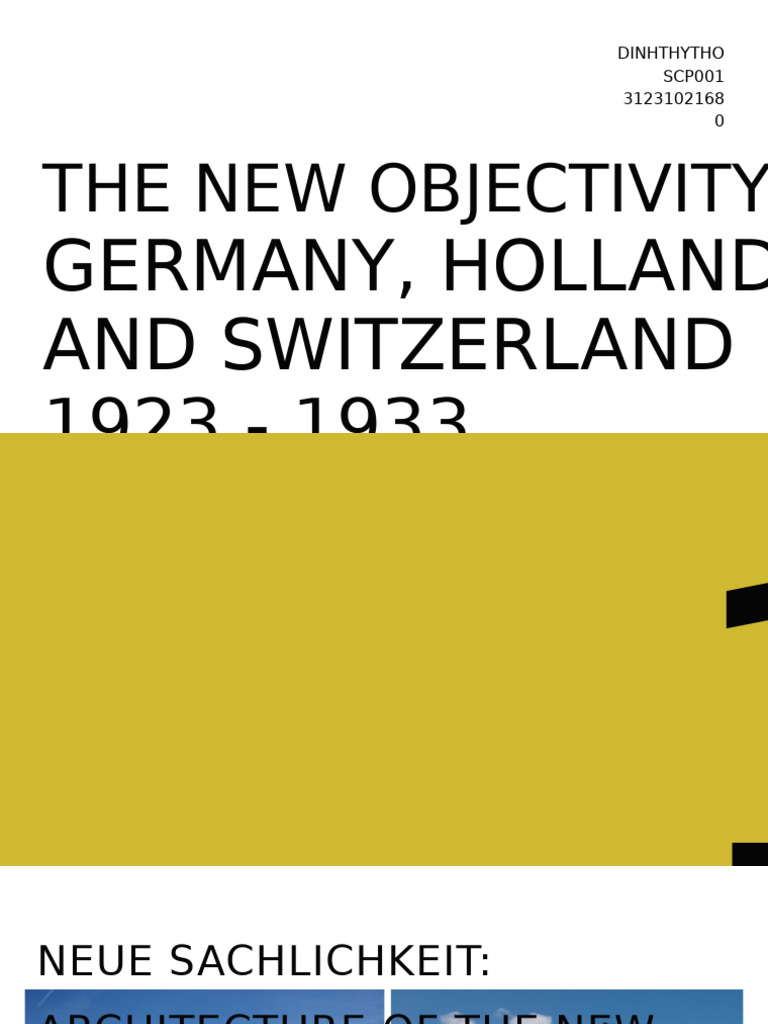 The New Objectivity Germany | PDF | The Arts