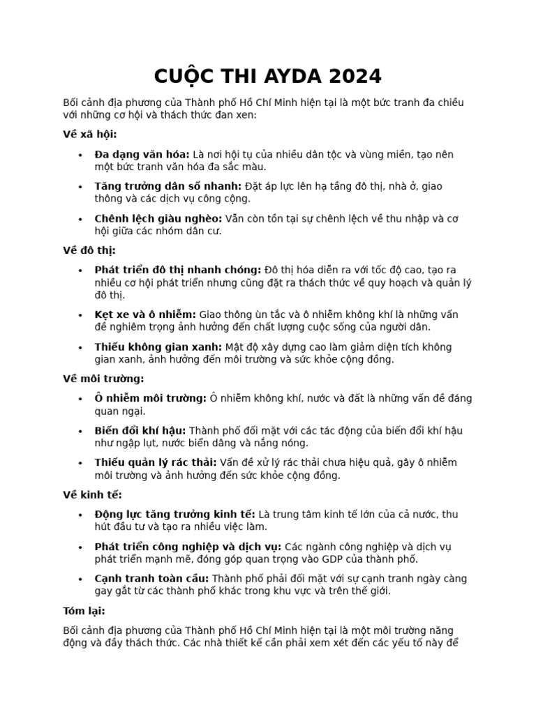 Cu C Thi Ayda 2024 | PDF