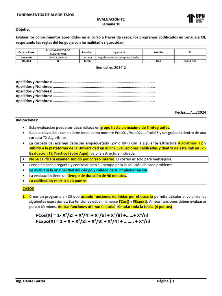 JP-LFAL-Sem10 T2 | PDF | Frecuencia