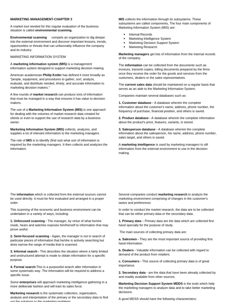 CHAPTER-3-MARKETING-MANAGEMENT | PDF | Marketing | Market (Economics)