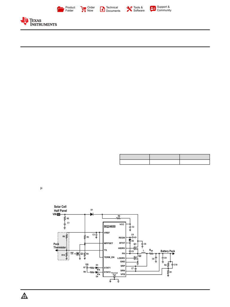 bq24650 | PDF | Electrical Components | Electrical Engineering