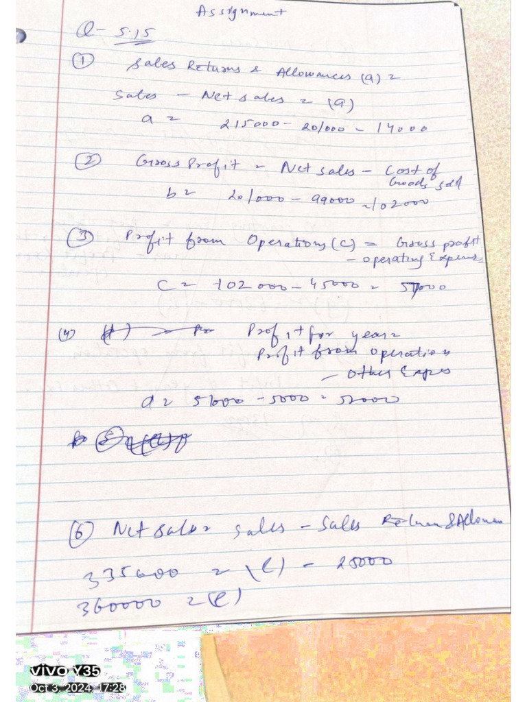 Acc Assignment 3 | PDF