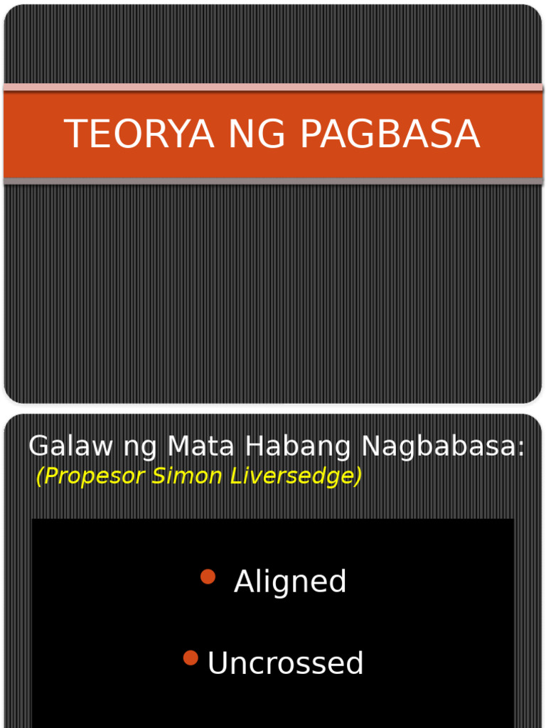 Teorya Sa Pagbasa | PDF