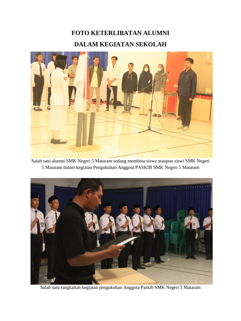 Keterlibatan Alumni SMK 5 Mataram | PDF