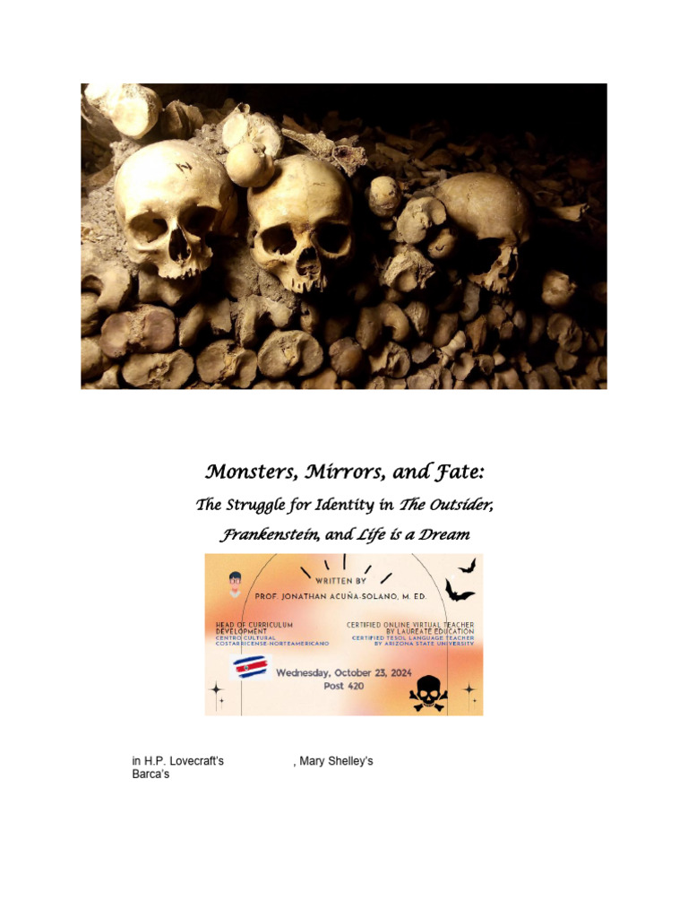 Monsters, Mirrors and Fate - The Struggle For Identity in The Outsider ...