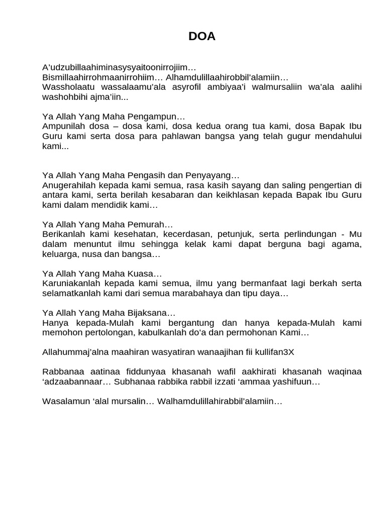 Doa Upacara | PDF | Agama & Spiritualitas