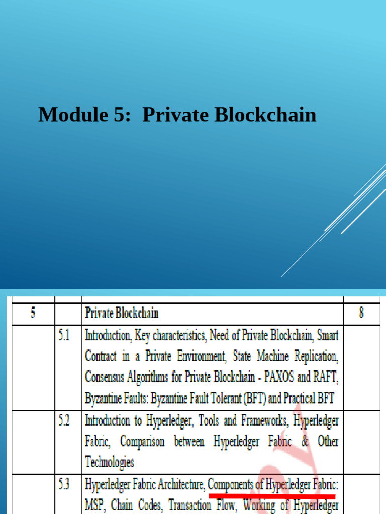 Blockchain Module 5 Lec 27 | PDF | Computing | Information Technology ...