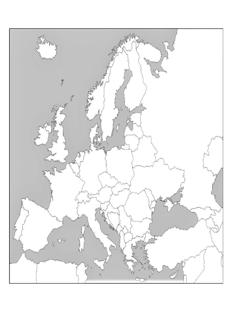 Mapa Fisico de Europa | PDF