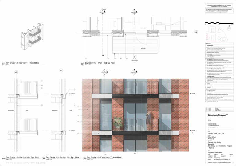 Facade Bay Study - Block M - Bay Study 12 - Residential Facade ...