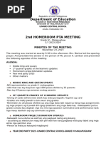 Sample Homeroom Pta Meeting - Narrative Report | PDF | Schools ...