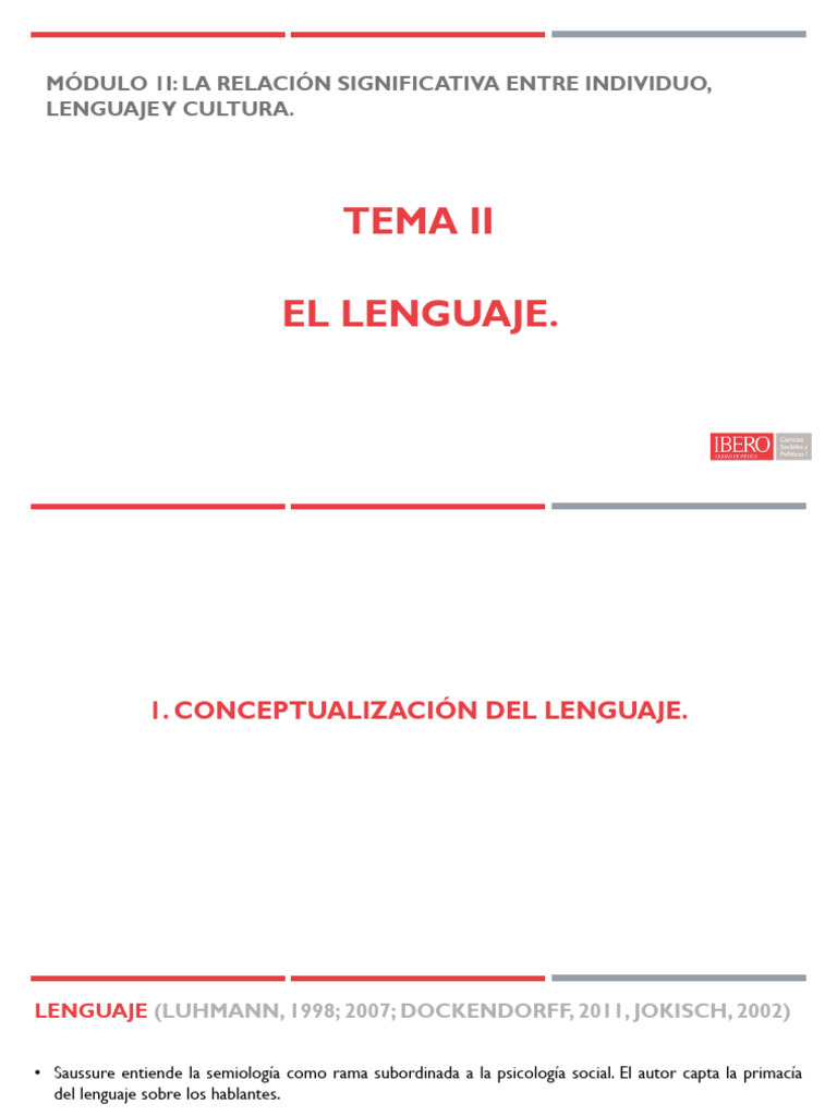 Módulo II. Tema - 2 El Lenguaje en Luhmann - Parte 1 (Arévalo, 2023) | PDF | Comunicación ...