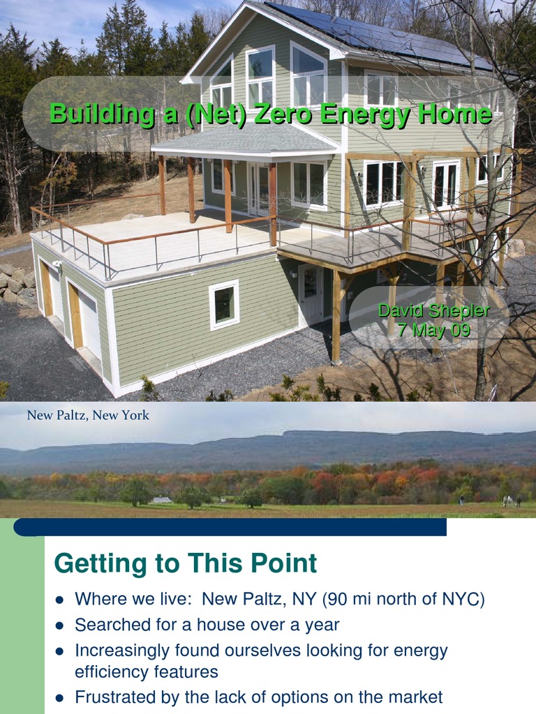 Building A Zero Energy Home | PDF | Heat Pump | Water Heating