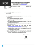 SE Sekjen Pelaksanaan Apel Hari Santri 2025 | PDF