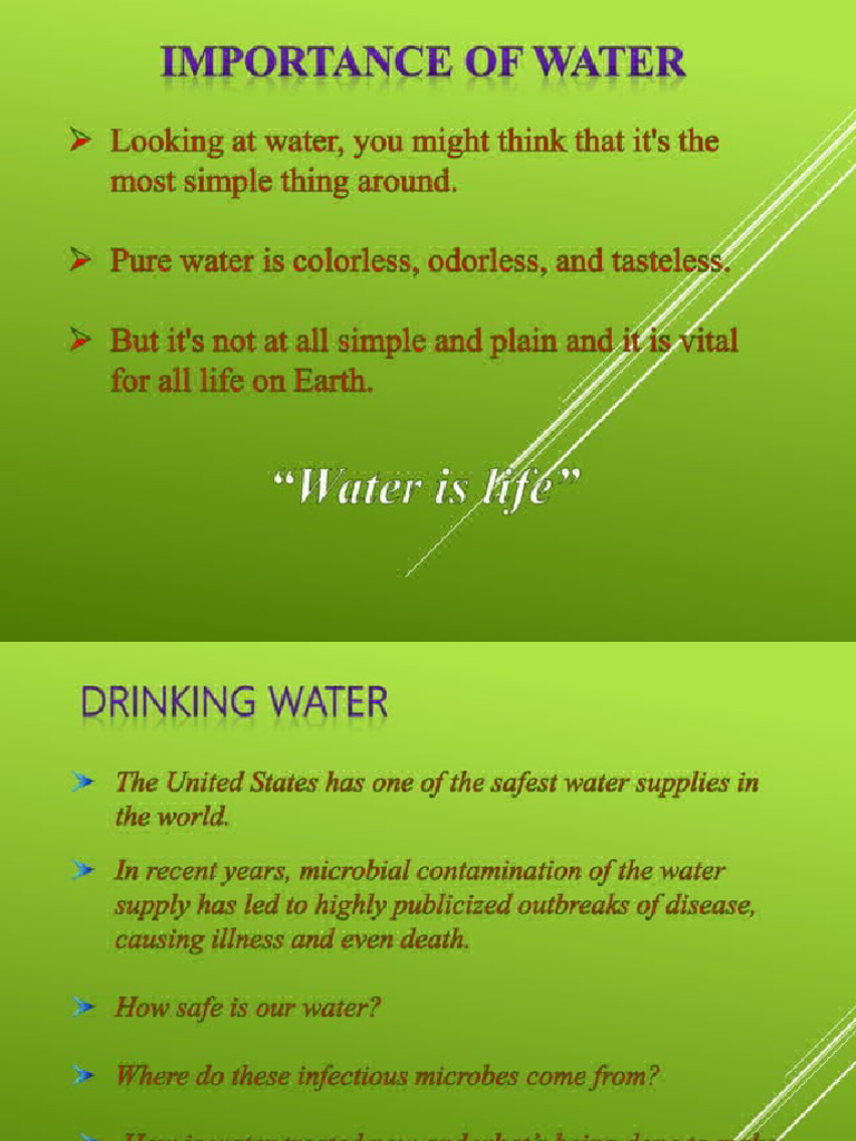 WATER TREATMENT Process | PDF