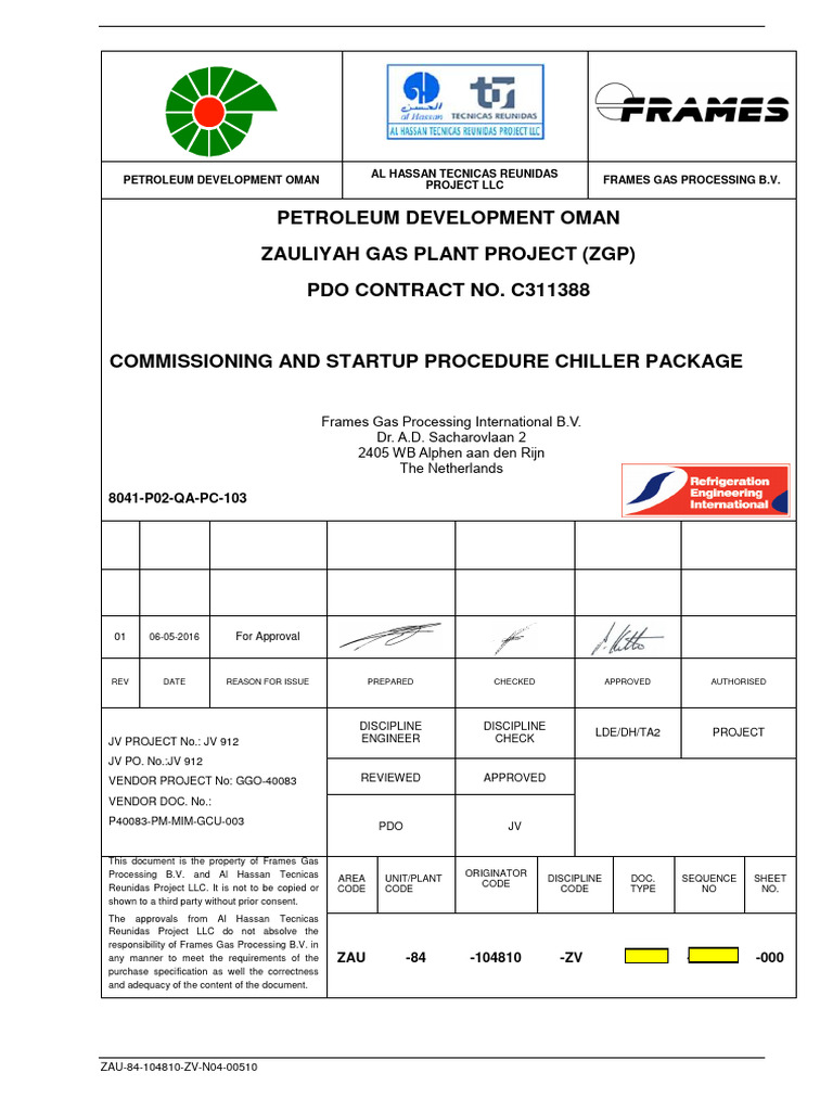 Refrigeration PKG Comm Procedure | PDF | Valve | Pump