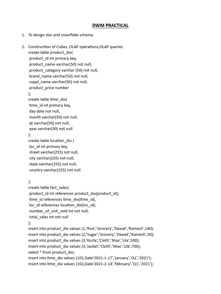 DWM Practical | PDF | Vertex (Graph Theory) | Computing
