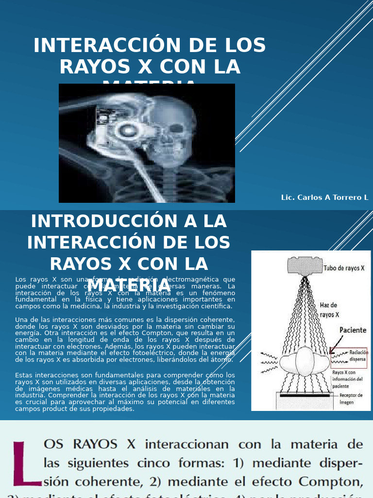 Introduccion-a-la-interaccion-de-los-Rayos-X-con-la-Materia | PDF | Ciencia y matemáticas
