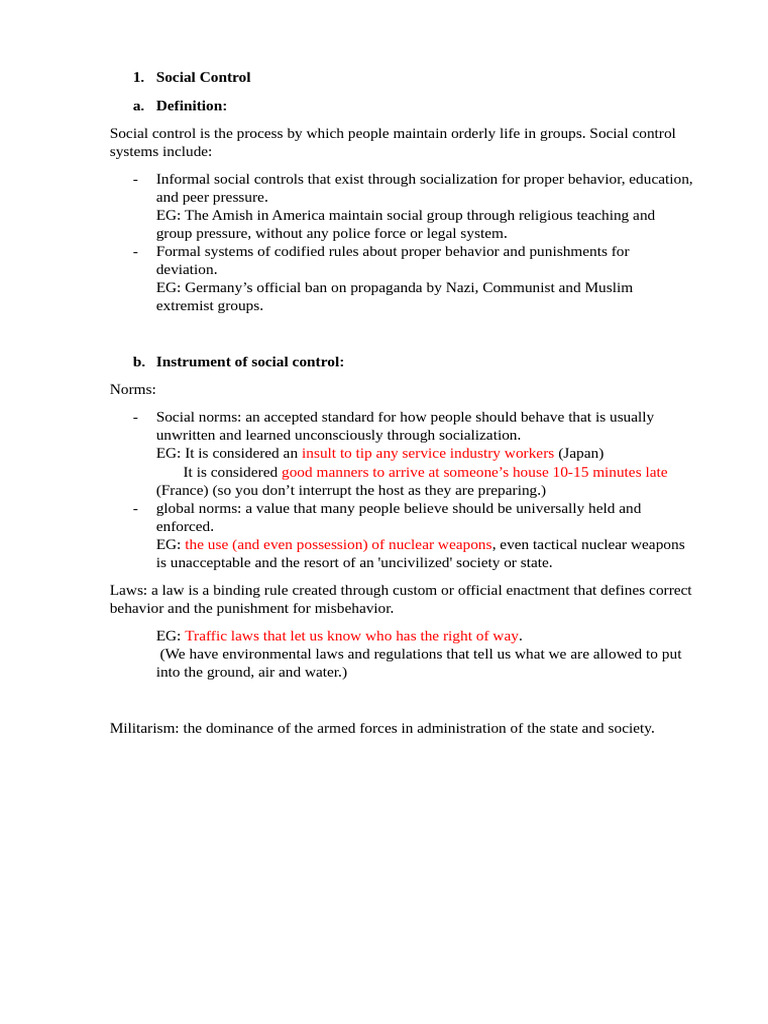 Social Control | PDF | Social Science