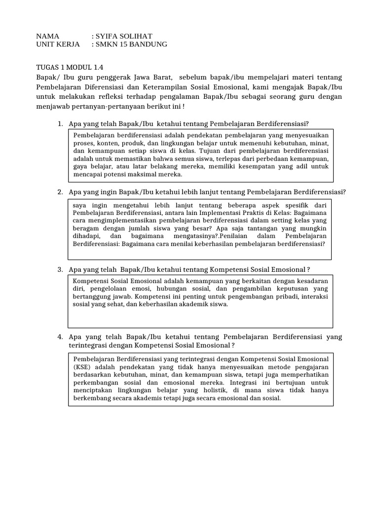 LK Modul 1.4 Level 1 | PDF LK Modul 1.4 Level 1 | PDF