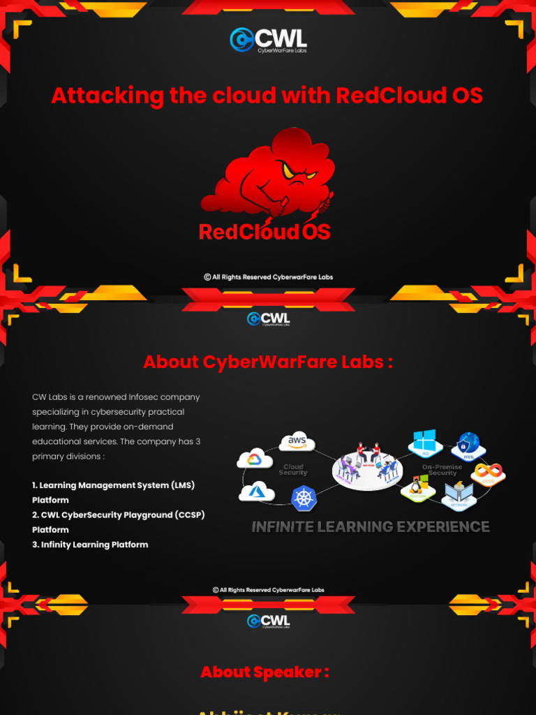 Attacking The Cloud With RedCloud OS Webinar | PDF | Cloud Computing ...