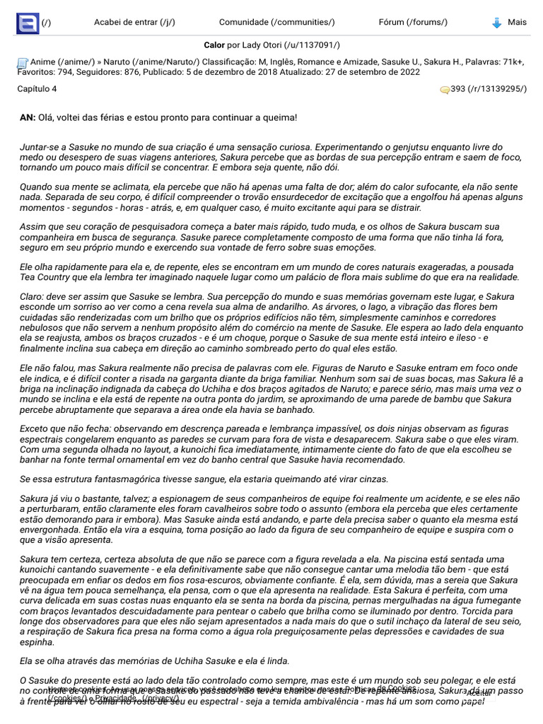 Fanfic - Heat Cap 4, Naruto - FanFiction | PDF