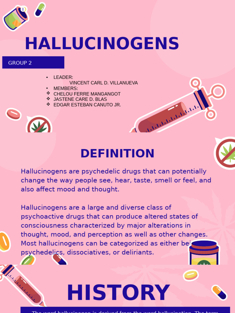 Understanding Hallucinogens: Types & Effects | PDF | Hallucinogen | Drugs