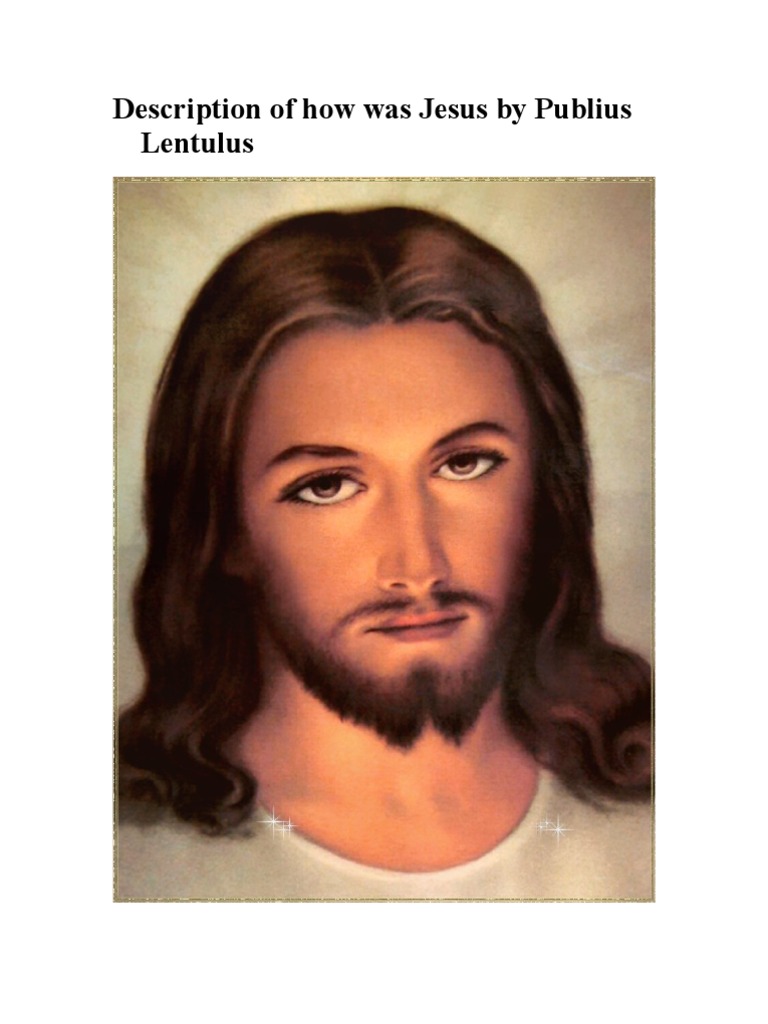 Description of How Was Jesus by Publius Lentulus | PDF