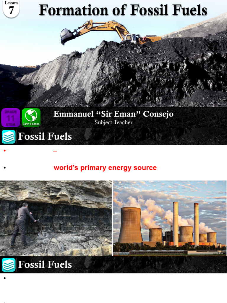 Earth Science Lesson 7 Fossil Fuels | PDF | Petroleum | Fuels