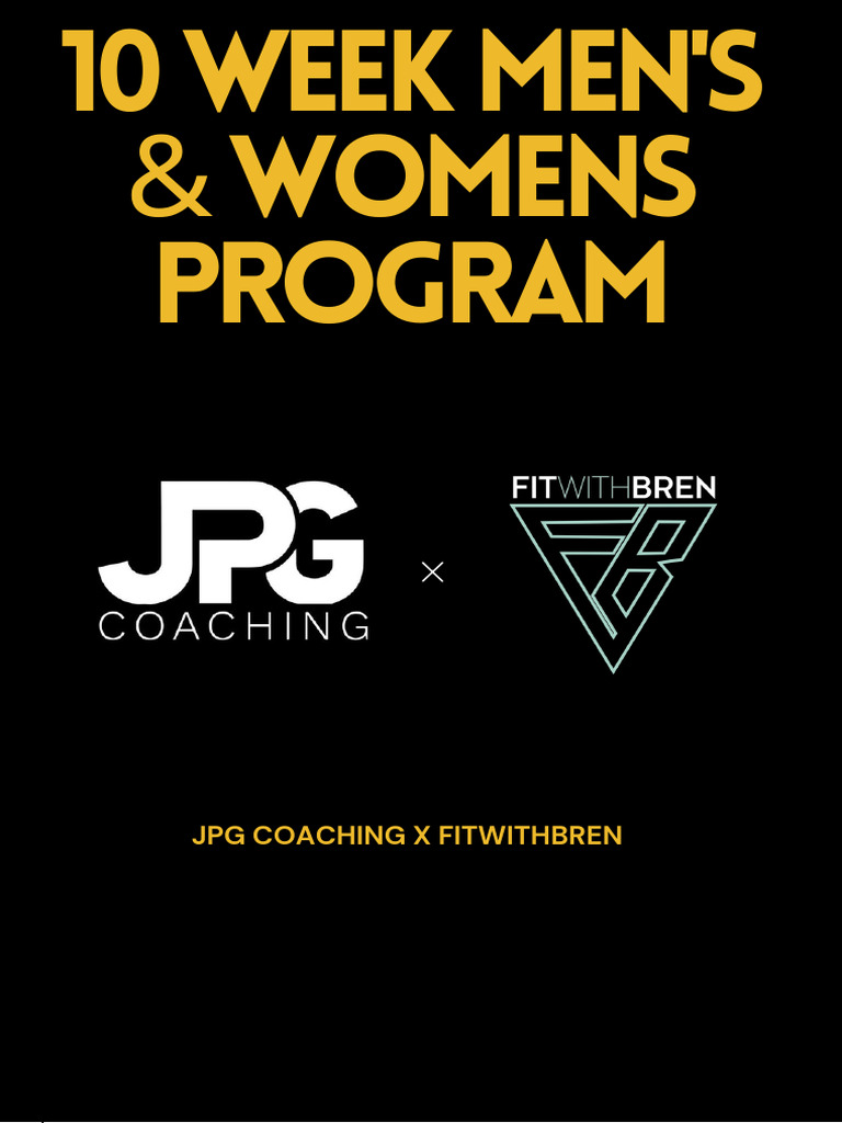 Mens & Womens Program | PDF | Anatomical Terms Of Motion | Strength ...