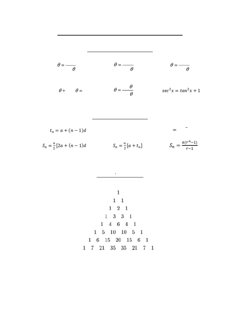 Useful Formulas For Mcr3u Final Exam 2024 | PDF | Teaching Methods ...