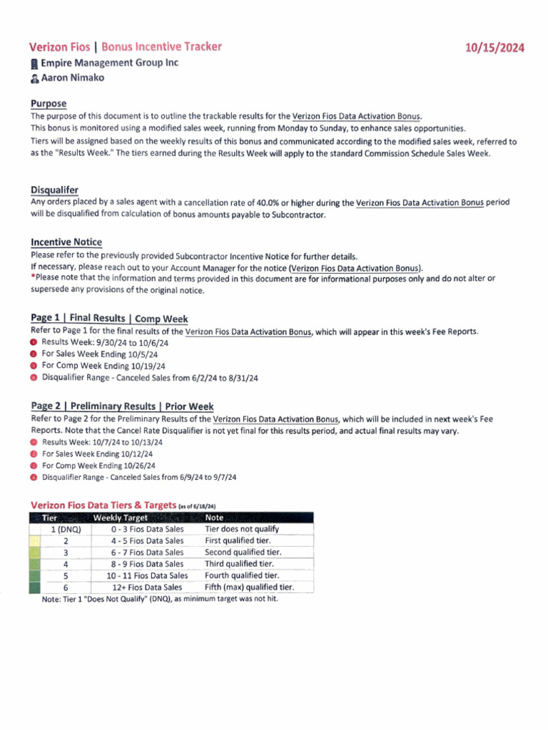 Bonus Tracker | PDF