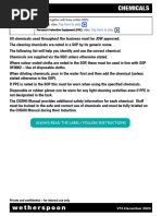 Taski Chemical Dilutation Chart | PDF