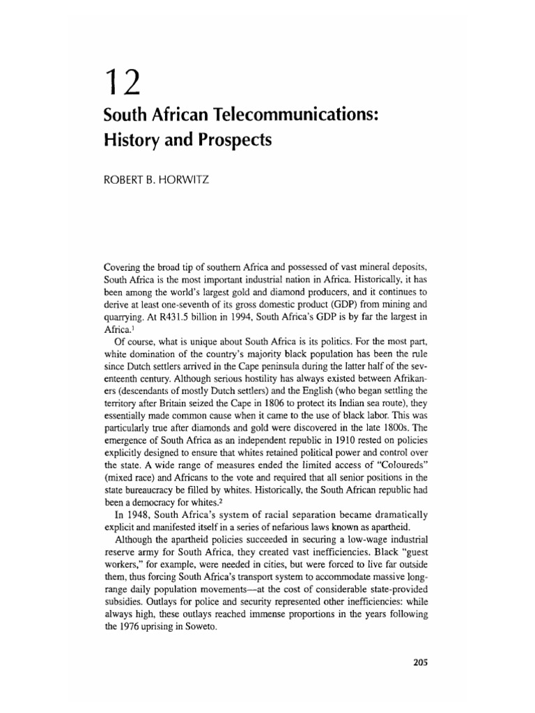South African Telecommunications | PDF | African National Congress ...