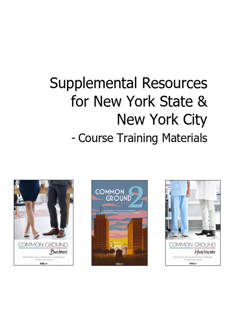 Ny Supplemental Information | PDF | Sexual Harassment | Harassment