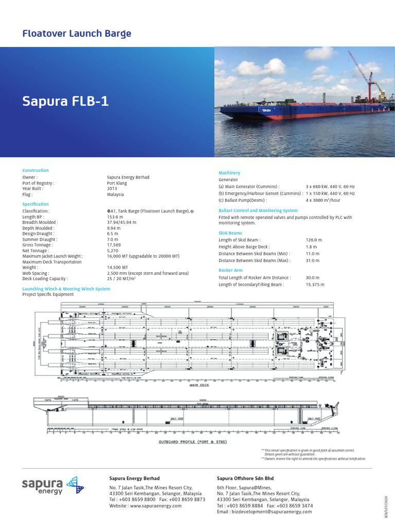 SEB-SAPURA-FLB-1 | PDF | Shipping | Ships